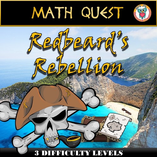 Fun Math Review Activity - Pirate Math Quest by Mrs J's Resource Creations