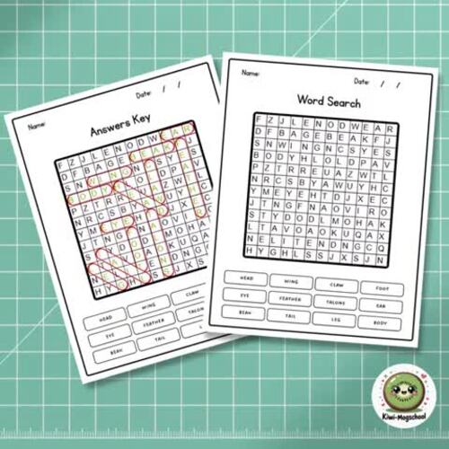 Owl Body Parts Anatomy Labeling | Nocturnal Animals Science Activity ...