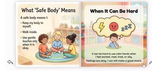 My Calm Hands & Safe Body Social Story | Self-Regulation + Practice Pages