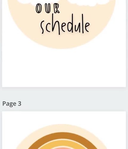 Modern Boho Rainbow Visual Classroom Schedule [editable] | TpT