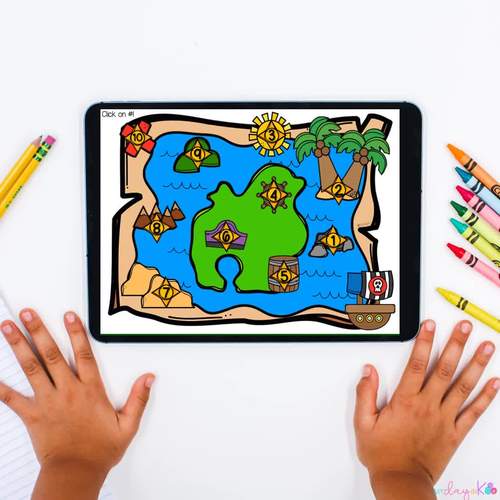 Write the Room Google Slides-3D Shapes Treasure Map by My Day in K