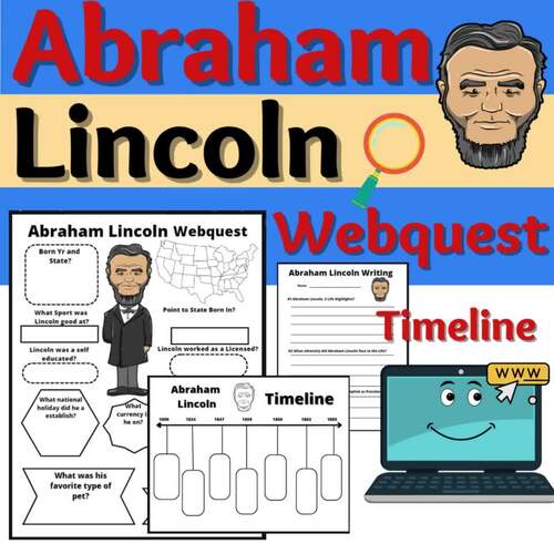 Abraham Lincoln Biography Activity Presidents Day Timeline Writing Prompts