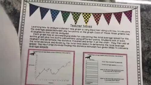 Calculating AVERAGE SPEED from DISTANCE TIME GRAPHS Activity Distance ...