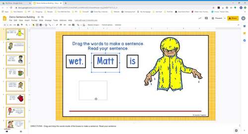 Digital Sentence Scramble by Smarter Together | TPT