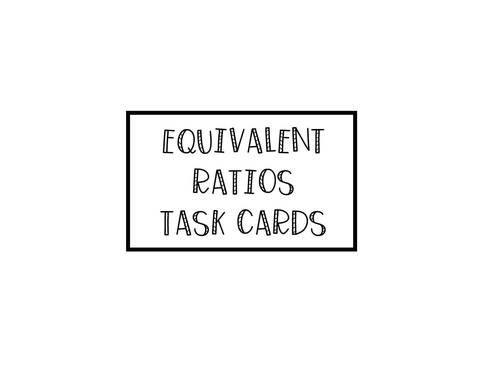 Equivalent Ratios Task Cards by The Adira Teacher | TPT