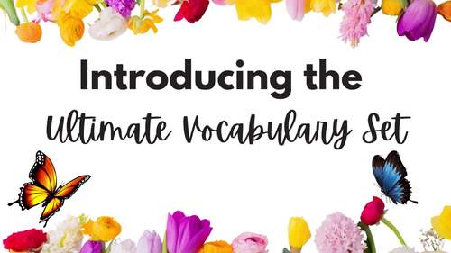 Butterfly Life Cycle Ultimate Vocabulary Set - Slides, Videos, Cards & More