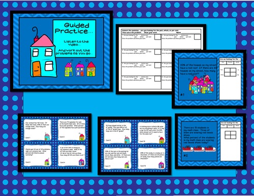 Find the Part, Whole, or Percent Video Notes TEKS 6.5B | TPT