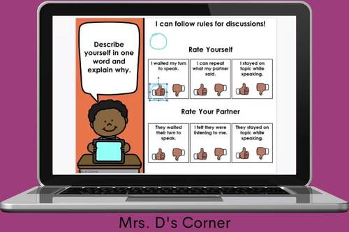 Second Grade Speaking and Listening Standards-Aligned Digital Activity ...