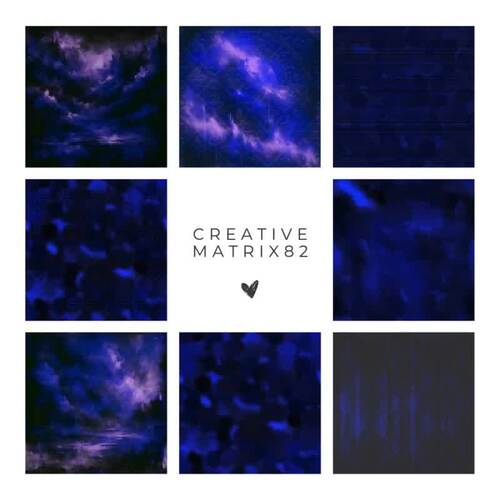 Grunge Royal Blue Seamless Digital Paper – Gothic Distressed Textures