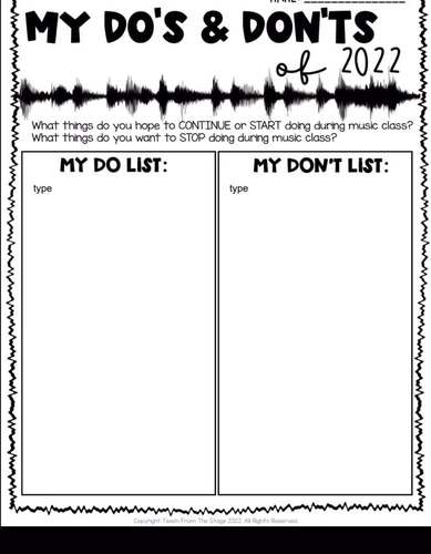 New Years 2025 in Music Class Activities - Printable and Digital Worksheets