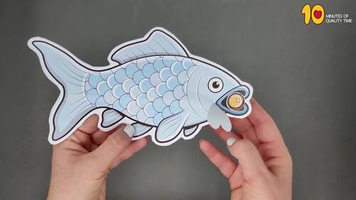 Coin in the Fish's Mouth Craft by 10 Minutes of Quality Time | TPT