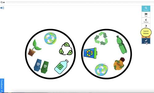 EARTH DAY SPOT THE MATCH BOOM CARDS : OT / SLP visual perceptual game