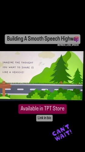 Building a SMOOTH SPEECH Highway: Fluency Lesson by Stress Less Speech