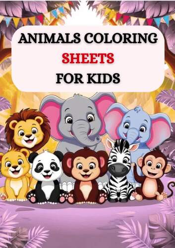 Cute Animals Coloring Pages | Fun Preschool & Kindergarten Activity