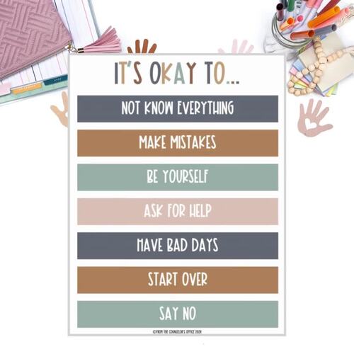 Boho Mental Health Posters Bundle | Classroom & School Counseling ...