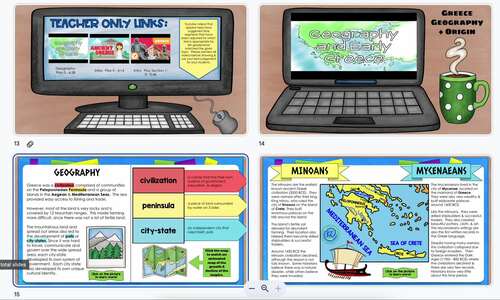 Unit 5 Ancient Greece: Digital Interactive Notebook by Room 40 Resources
