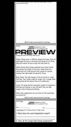 Grade 6 Ontario Science Flight Unit Strand D- ESL and Special Ed Focused