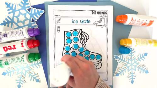 Winter Fine Motor Paint Dot Markers for Preschool and Kindergarten, Do ...