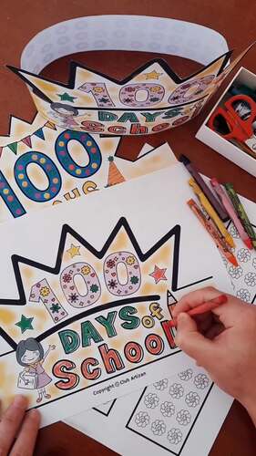 100th Day of School Crown | 100th Day of School Hat | 100 Day of School ...