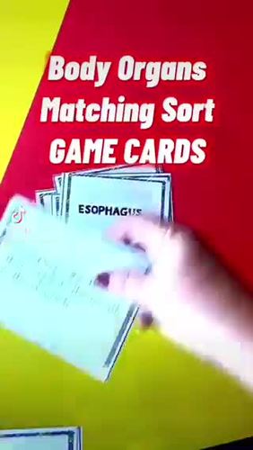 Match the Organ to Its Function | Body Systems Card Sort Science Game