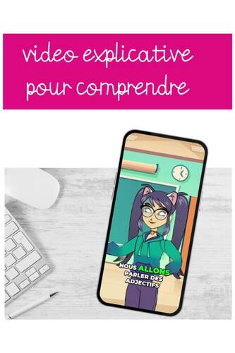 Identify Adjectives BOOM CARDS Parts Speech IDENTIFIER ADJECTIF | TPT