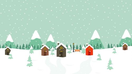 5 Animated Video Backgrounds - Snow Scenery #1 by The Asset Shop