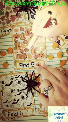 Autumn Halloween Seek And Finds by ElemenoPreK | TpT