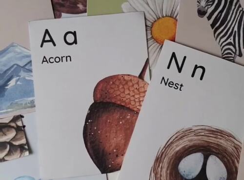 Nature Alphabet Flashcards, ABC Flashcards by The Leafy Earth | TPT