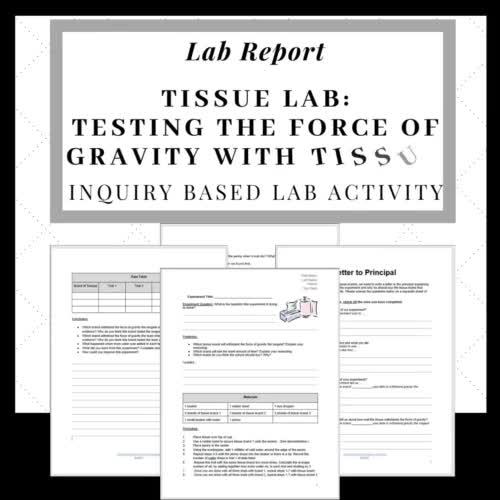 Tissue Lab: Testing the Force of Gravity with Tissues Lab Report