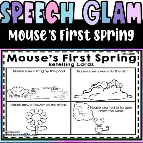 Mouse's First Spring Book Companion (Boom Cards Link Included) | TPT