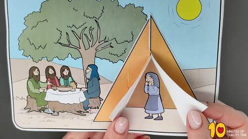 abraham 3 visitors coloring page