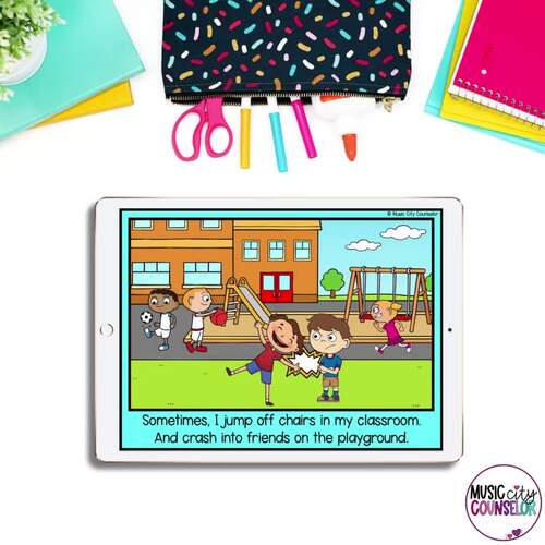 Personal Space Camp by Julia Cook Lesson, Hands to Self Counseling SEL ...