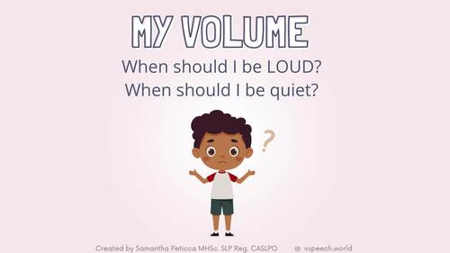 Volume Control PowerPoint Lesson by Speech World Co | TPT