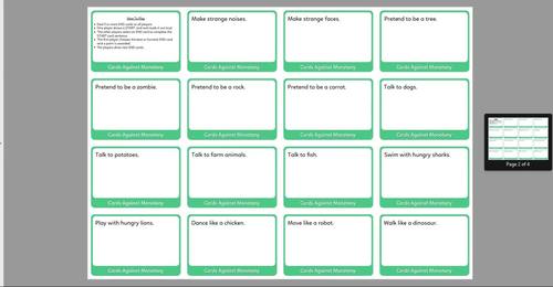 Distance Learning Activities - Card Game - 11 Games - Grades 4-5 - PDF