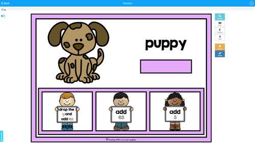 Plural Nouns Set 2 Boom Cards™ by Teaching With Love and Laughter