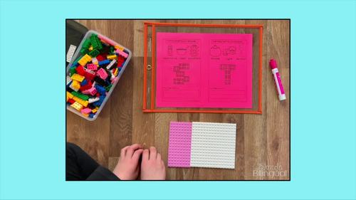 Spanish Building Block Alphabet by Blonde Bilingual | TPT