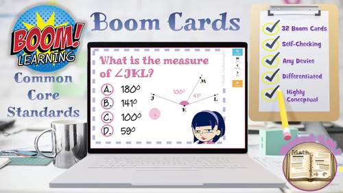 Recognize Angle Measure as Additive: Boom Cards (4.MD.7) by Math ...