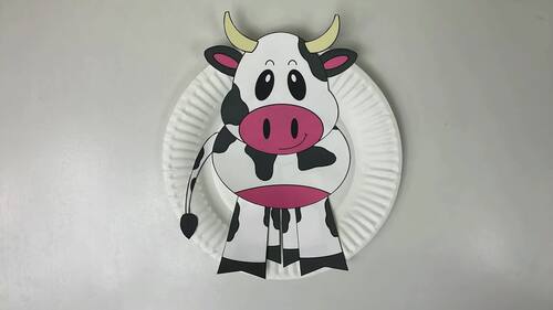 Cow Paper Plate Craft by Fun with Speech Therapy Teacher | TPT