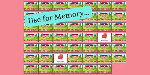 House Matching Game Cards for Memory and Go Fish by More Than Just Reading