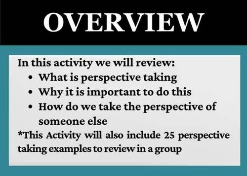 Perspective Taking Resource for Middle-High School Students (Boom™ Deck)