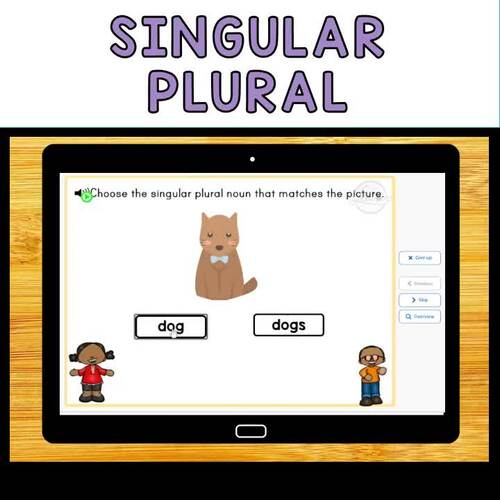 Singular and Plural Nouns Boom Cards s, es, digital resources | TPT