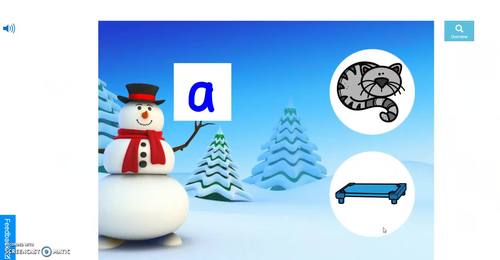 Snowman Middle Vowel Sound Practice Using CVC Words Boom Cards | TPT