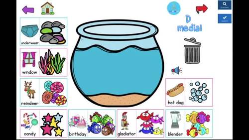 Articulation Build a Fish Bowl/ No Print Speech Therapy | TPT