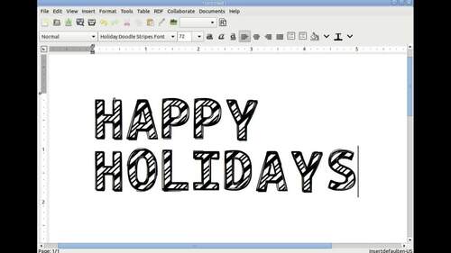 Cute Candy Cane Peppermint Stripes Font For KG Signs, Boards & School ...