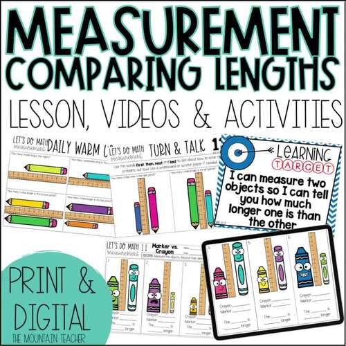 Comparing Lengths in Inches Activity | Lesson Plans, Worksheet, Warm Up ...