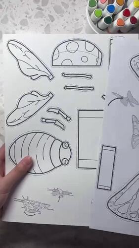 Insect Finger Puppet Craft Bundle | Printable Fine Motor Art Activities