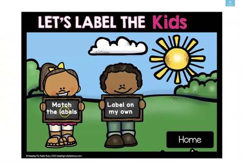 Boom Cards™ Digital Task Cards - Labeling - Kindergarten - Reading Writing