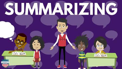 Summarizing Reading Strategies Video by Bow Tie Guy and Wife | TpT
