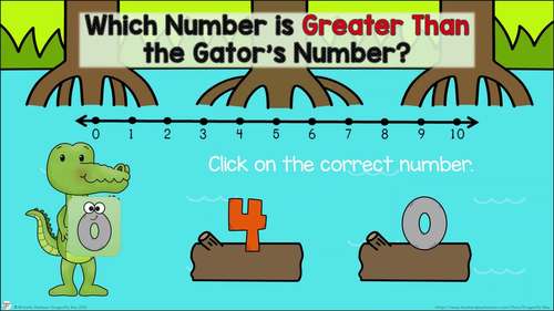 Comparing Numbers within 10 Greater Than Less Than Equal To Math Game