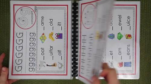 First Letter Sounds Alphabet Book, Trace and Write Upper + Lower Case ...